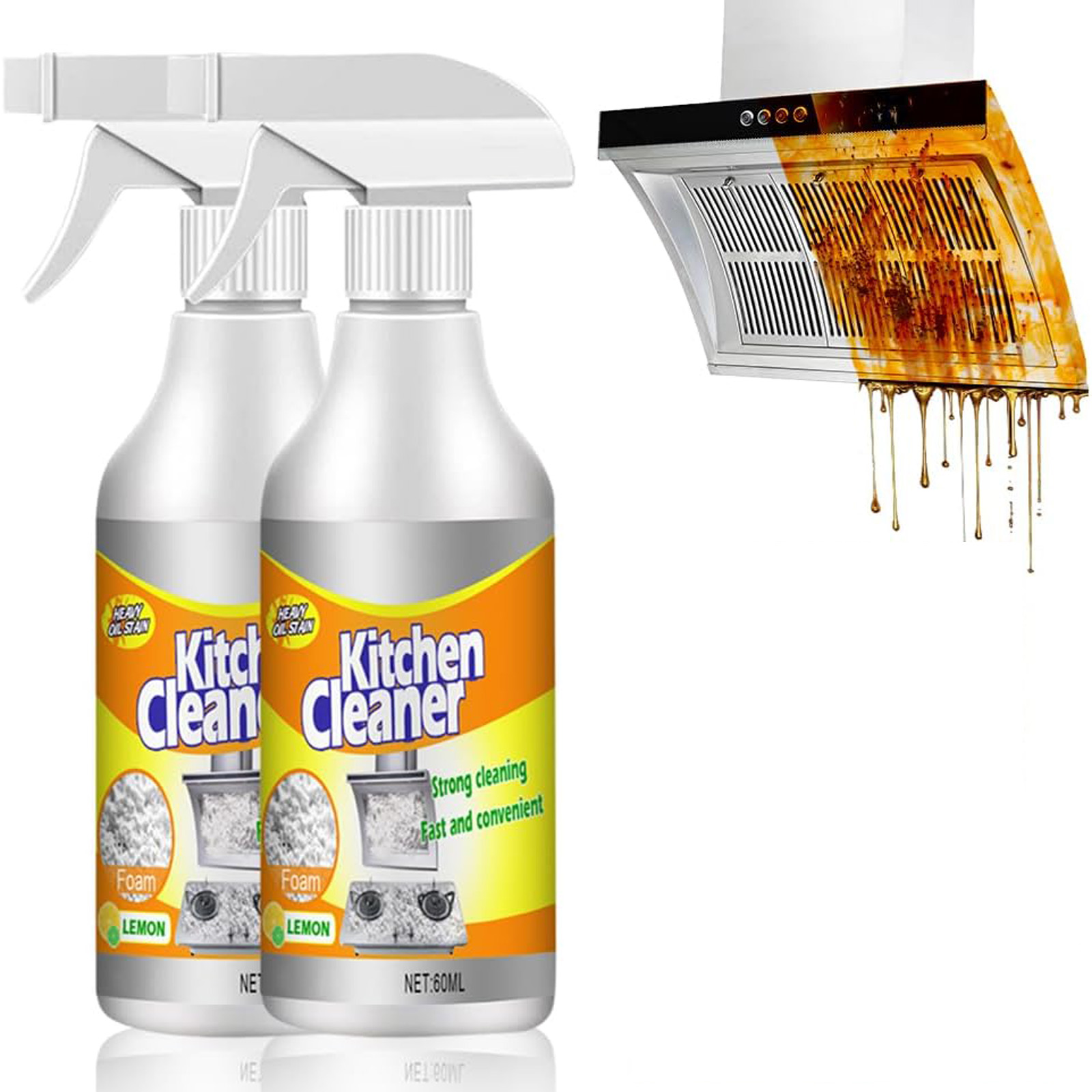 Daily Deals Clearance! Kitchen Foam Cleaner, 2024 New Kitchen Cleaner ...