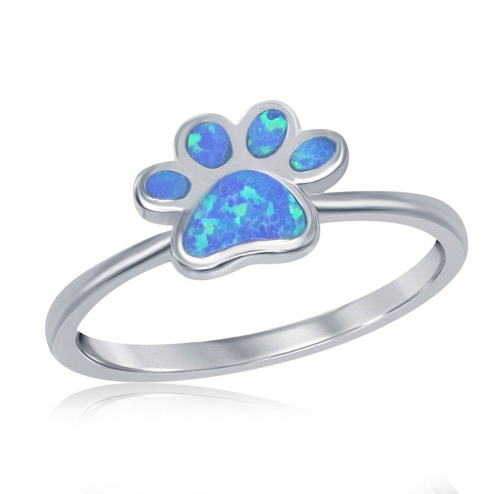 Daily Delight TheJewelryHut Designer Sterling Silver Blue Inlay Opal ...