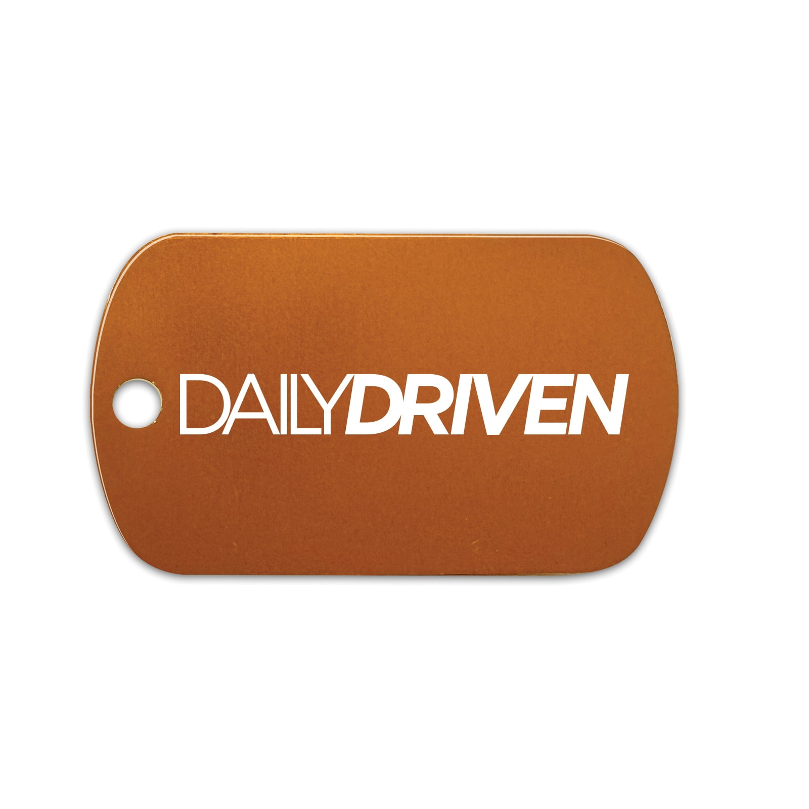 Daily Driven V3 GI Dog Tag Aluminum Keychain jdm lowered stance low ...