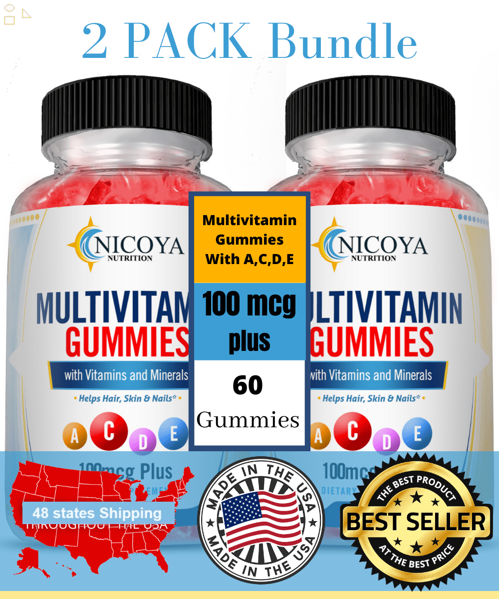 Daily Family Multivitamin Gummies, Vitamin A, C, D & E, Zinc & B-12 (2 ...