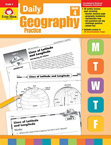 Pre-Owned Daily Geography Practice, Grade 4 - Walmart.com