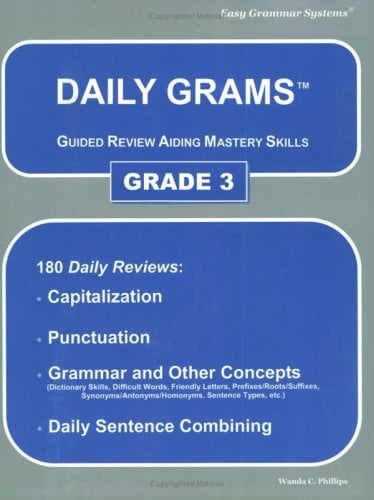Pre-Owned Daily Grams: Guided Review Aiding Mastery Skill, Grade 3 ...