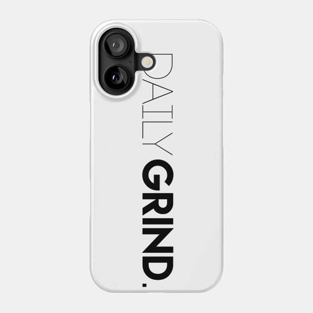 Daily Grind Simple Minimalist Hustle Slogan Case for iPhone 11,12,13,14 ...