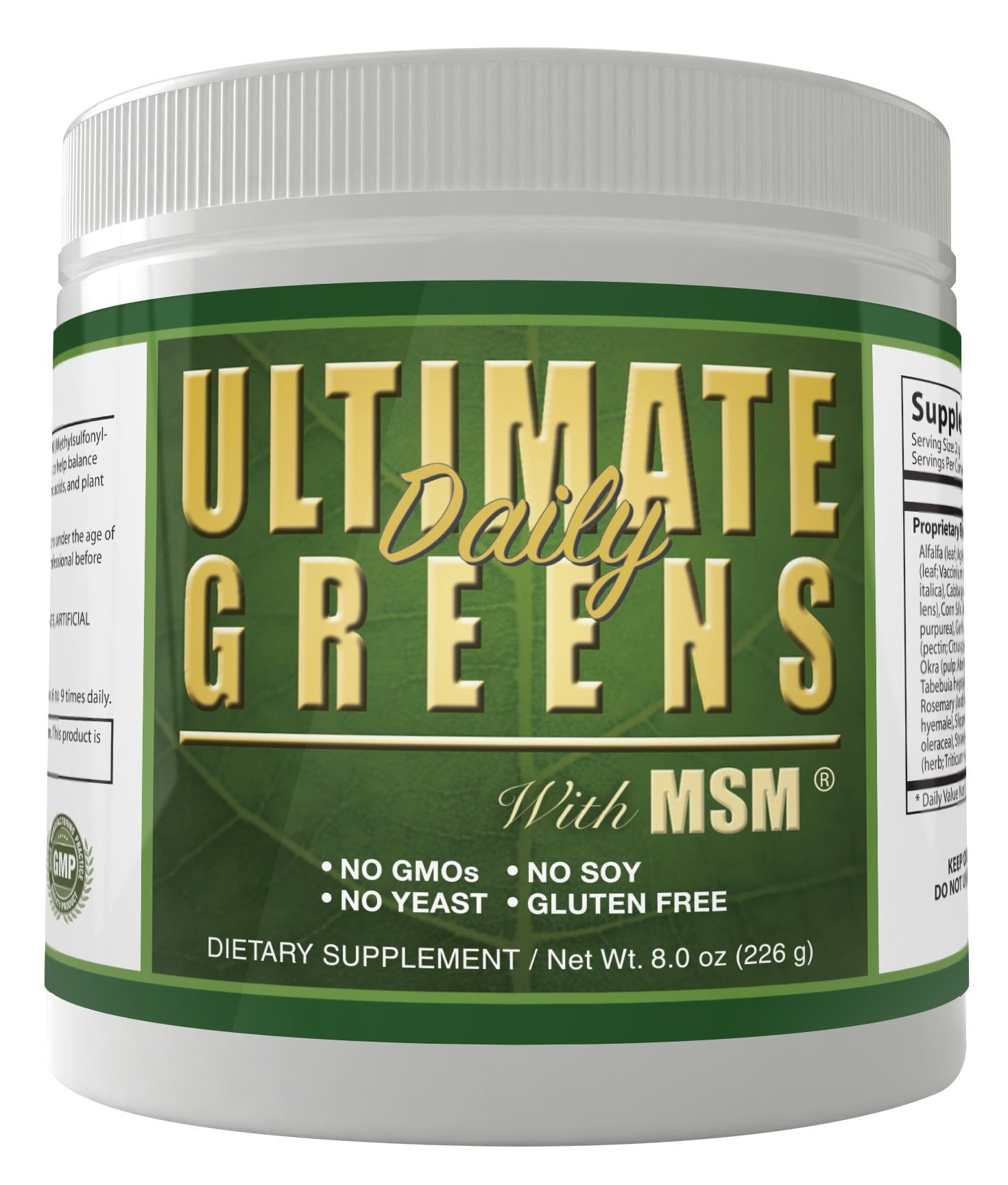 Daily Health, Ultimate Greens with MSM Powder, Vegan Friendly Natural ...