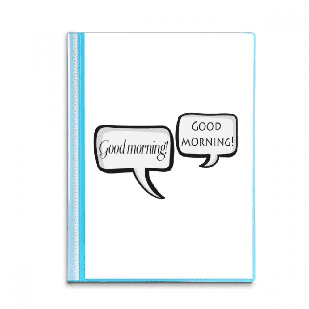 Daily Language Chat Good Morning Book Sheet Protectors Portfolio Binder ...