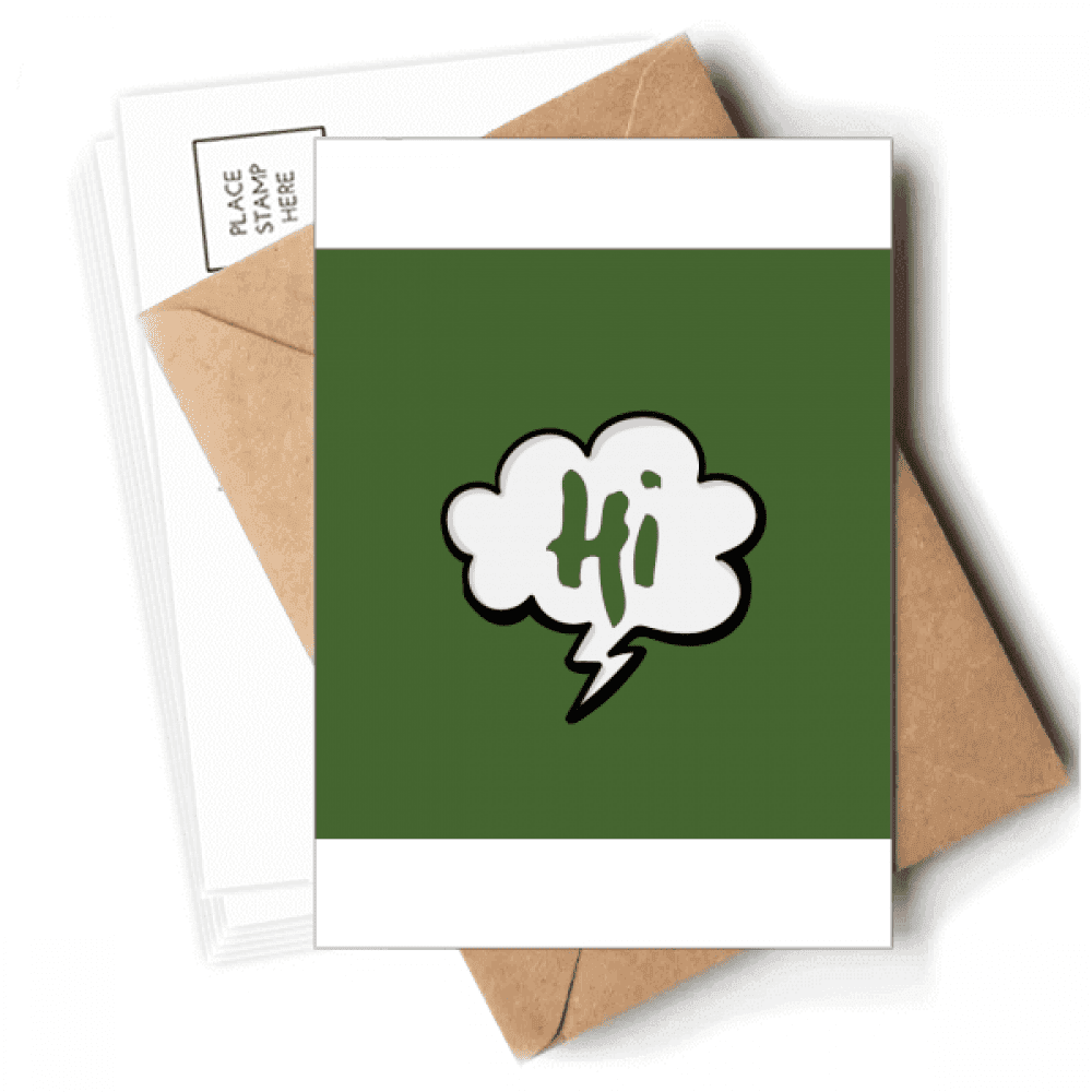 Daily Language Chat Happy Hi Postcards Envelopes Blank Note Cards ...