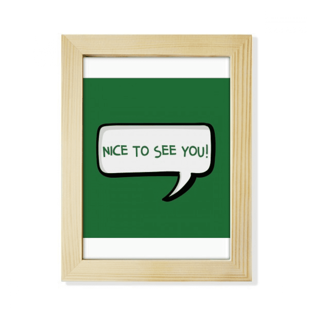 Daily Language Chat Happy Meet Desktop Adorn Photo Frame Display Art ...
