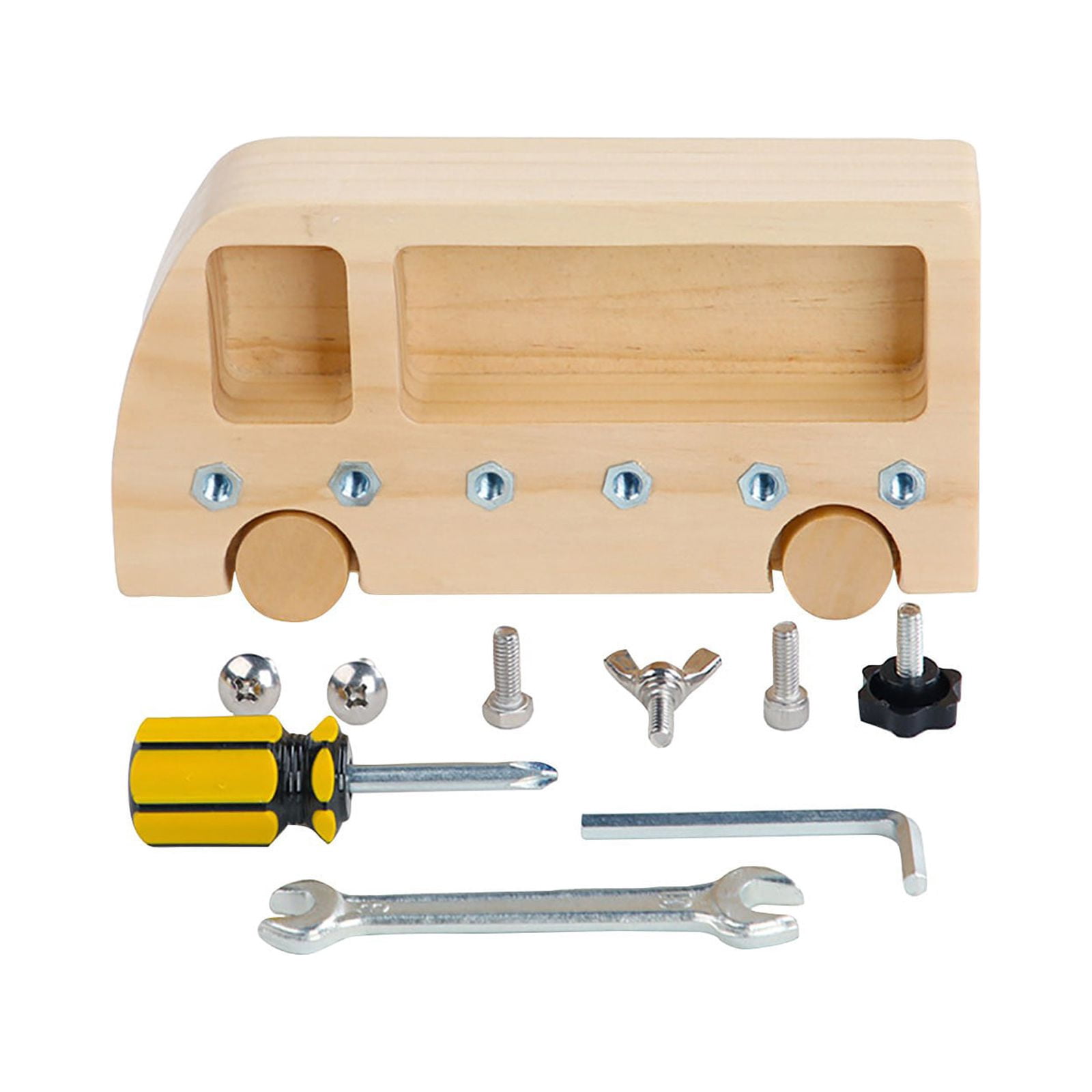 Daily Life Teaching Aids Busy Bus Early Education Toy Workbench ...