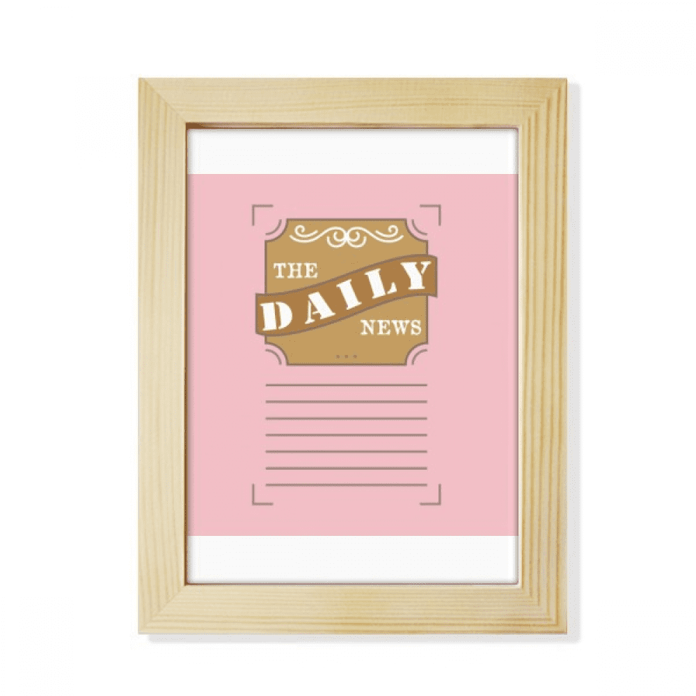 Daily List Information Newspapers Desktop Adorn Photo Frame Display Art ...