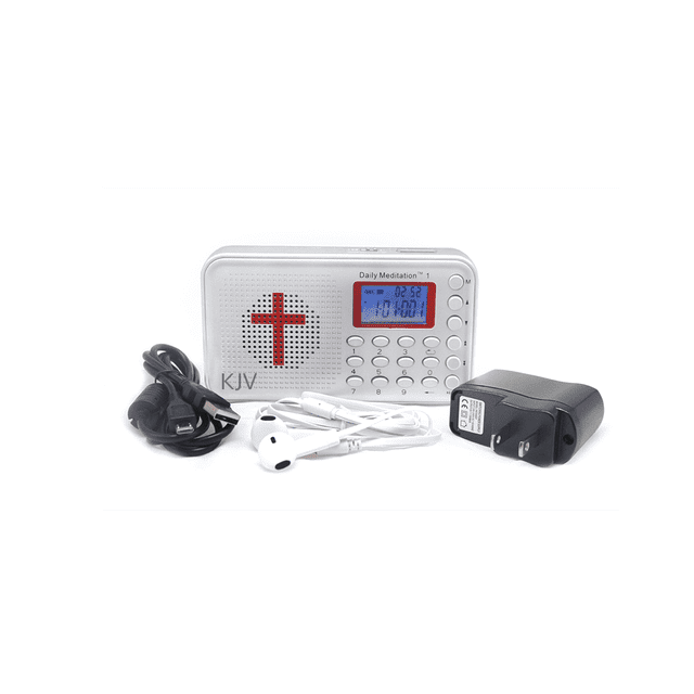 Digital KJV Audio Bible Player - Daily Meditation, Rechargeable, Voice ...