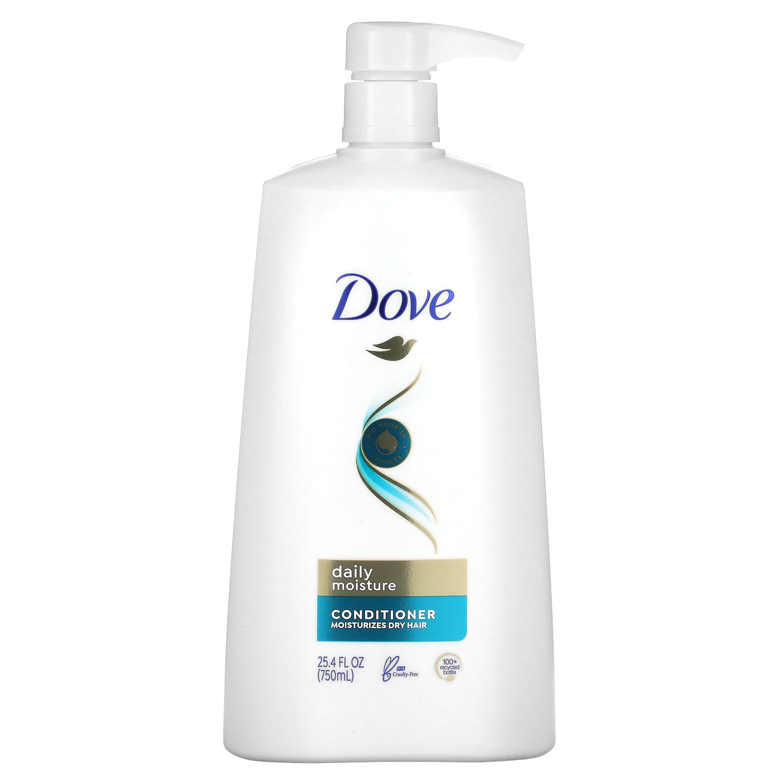 Dove Daily Moisture Conditioner, Everyday Moisturizer, 25.4 fl oz (750 ...