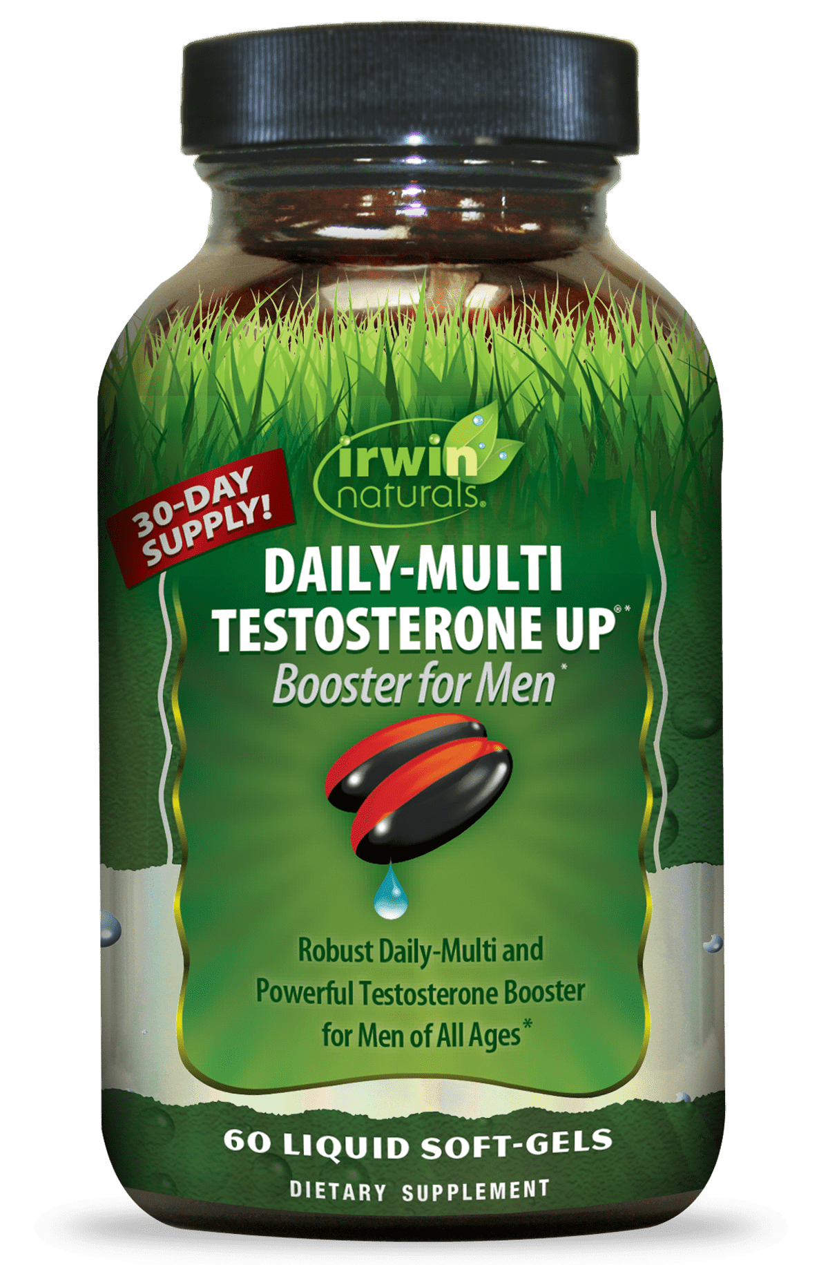 Irwin Naturals Daily Multi-Vitamin, Testosterone Booster for Men, 60 ...