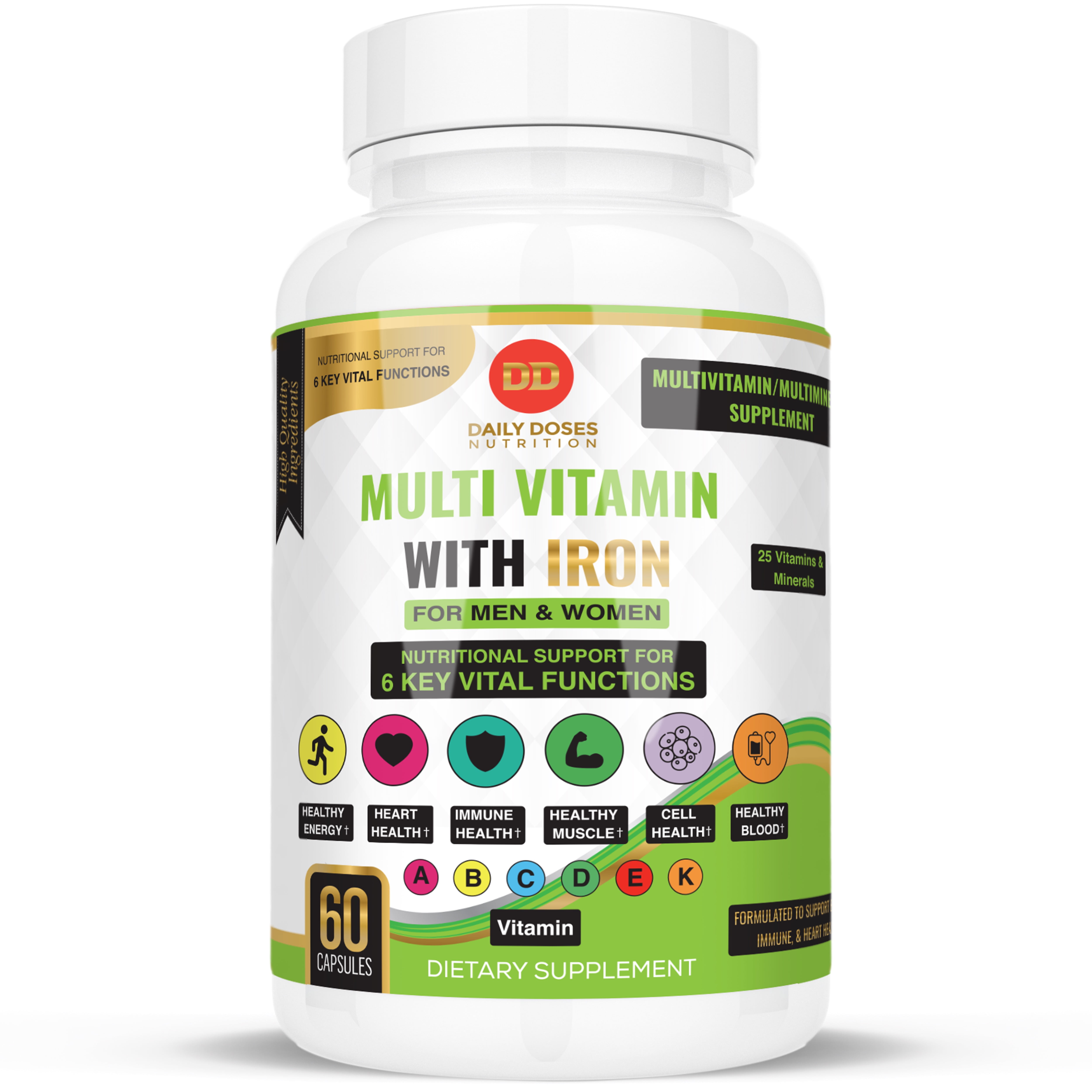 Daily Multi Vitamin Mens Multivitamins Iron Vitamin A Boron Supplement For Men And Womens