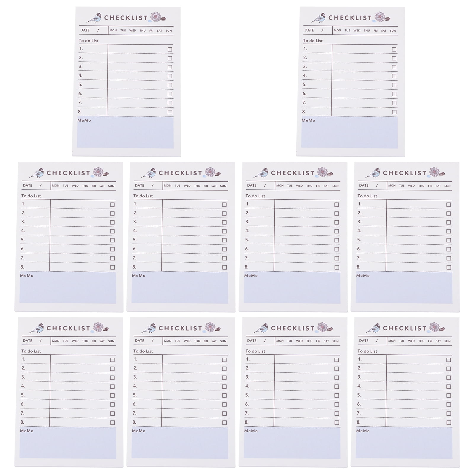 Daily Notebooks, 10pcs Plan Writing Memo Notepads Notebooks for ...