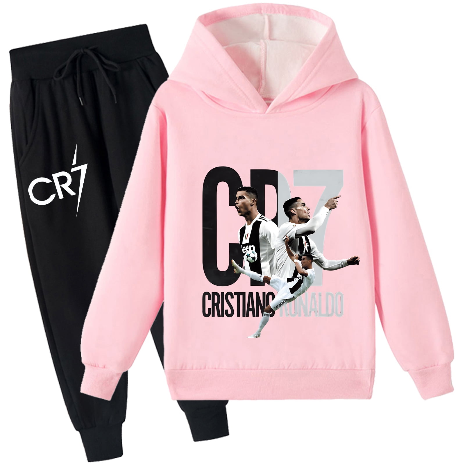 Daily Outfit Set Cristiano Ronaldo Loose Fit Brushed Sweatshirt & Pants ...