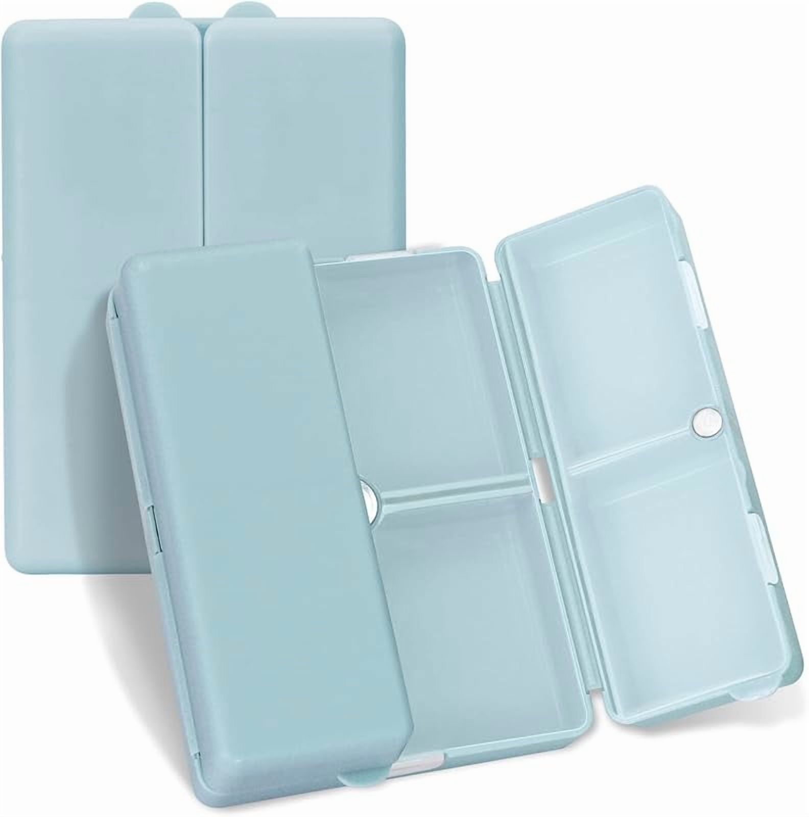 Daily Pill Organizer,2 Pcs 7 Compartments Portable Pill Case Travel ...