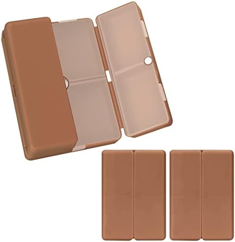 Daily Pill Organizer,2 Pcs 7 Compartments Portable Pill Case Travel ...