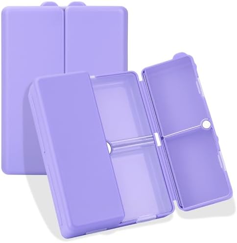 Daily Pill Organizer,7 Compartments Portable Pill Case Travel Pill ...