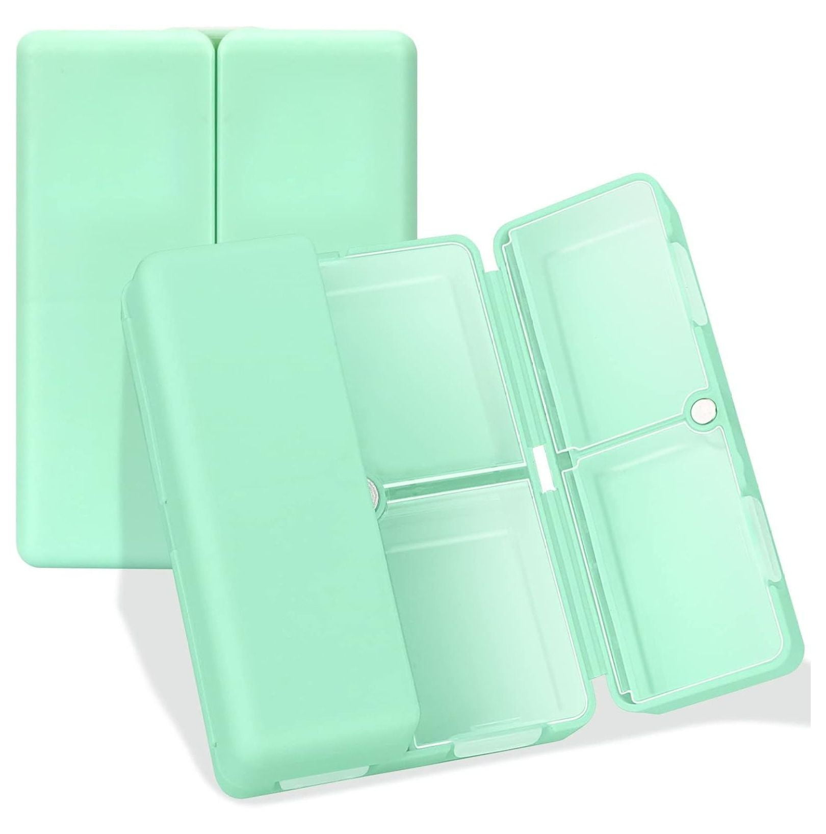 Daily Pill Organizer, 7 Compartments Portable Pill Case Travel Pill ...