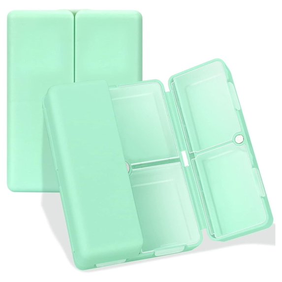 Daily Pill Organizer, 7 Compartments Portable Pill Case Travel Pill ...