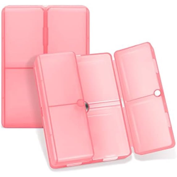 Daily Pill Organizer, 7 Compartments Portable Pill Case Travel Pill ...