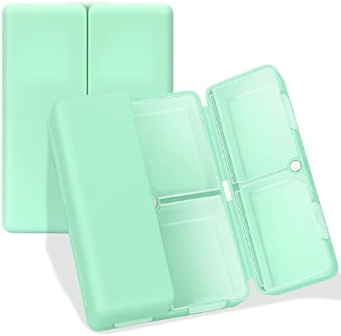 Daily Pill Organizer, 7 Compartments Portable Pill Case Travel Pill ...