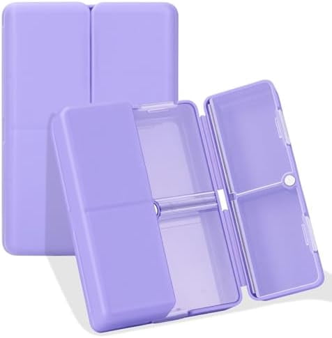 Daily Pill Organizer, 7 Compartments Portable Travel Pill Case ...
