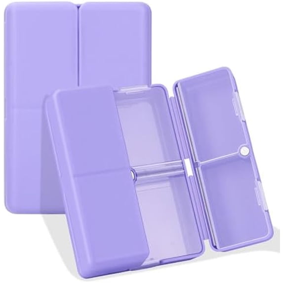 Daily Pill Organizer, 7 Compartments Portable Travel Pill Case ...