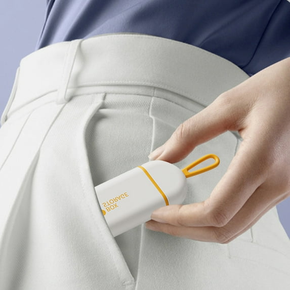 Daily Pill Organizer Box, 3 Compartment Plastic Case, Secure Locking ...