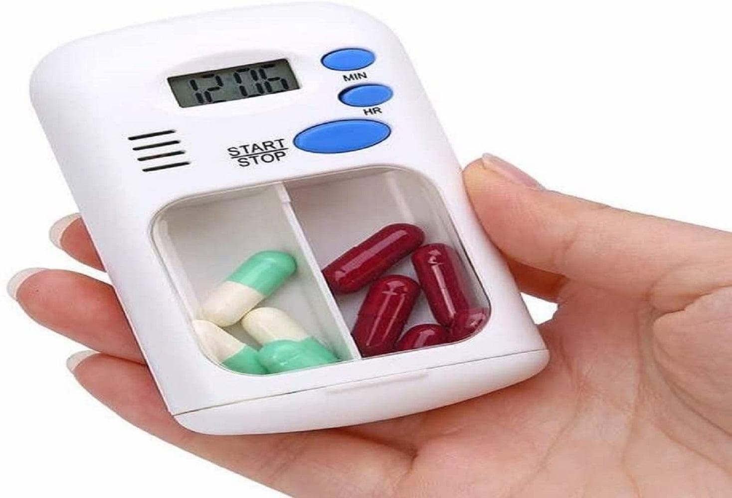 Daily Pill Reminder Organizer Pill Timer Medicine Box Timing Daily ...