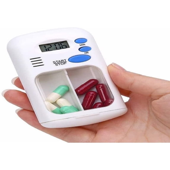 Daily Pill Reminder Organizer Pill Timer Medicine Box Timing Daily ...
