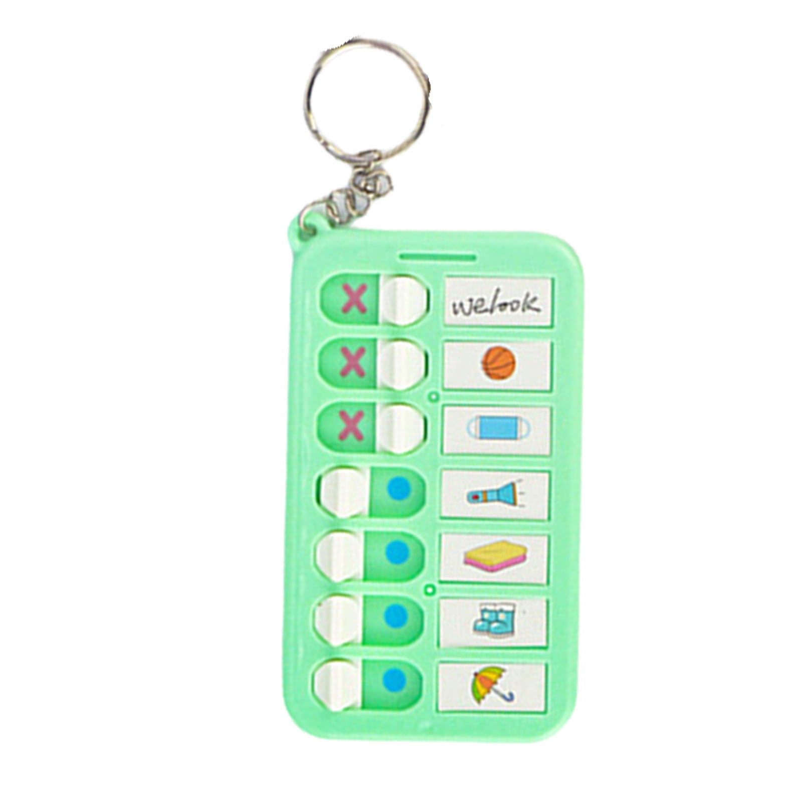Daily Planner Board Key Rings Small Chore Chart Keychains Portable ...