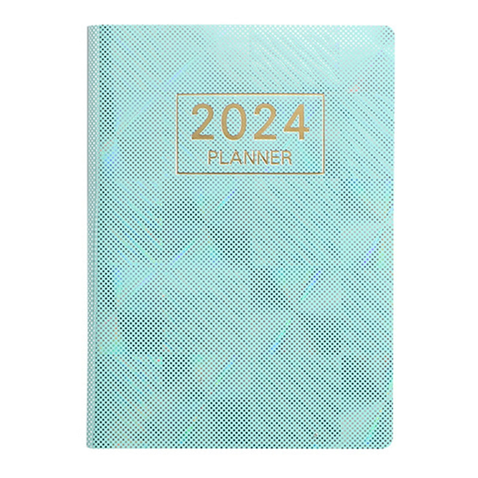 Daily Planner Leather Planner 2024 Pocket Calendar Organizer Notebook ...