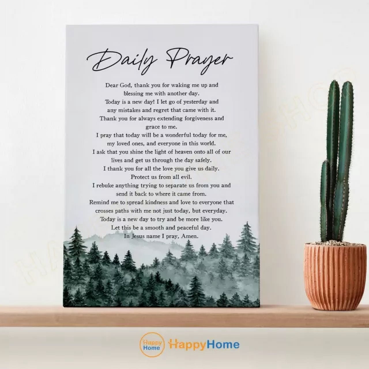 Daily Prayer Wall Art Today'S Prayer Bible Verse Scripture Christian ...