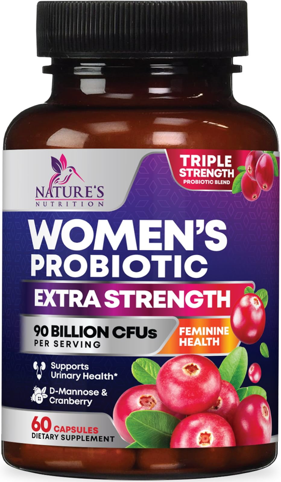 Probiotics for Women Digestive Health Support, 90 Billion CFU Women's ...