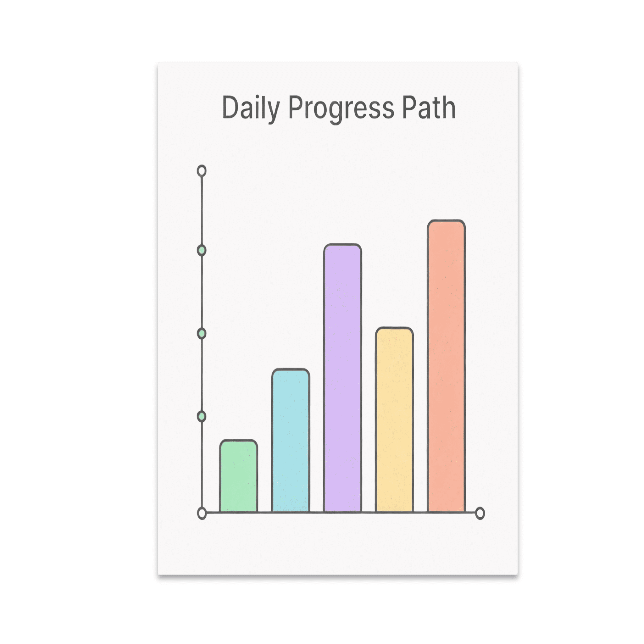 Daily Progress Path Tracker - Productivity Enthusiast - 13x19 Poster ...