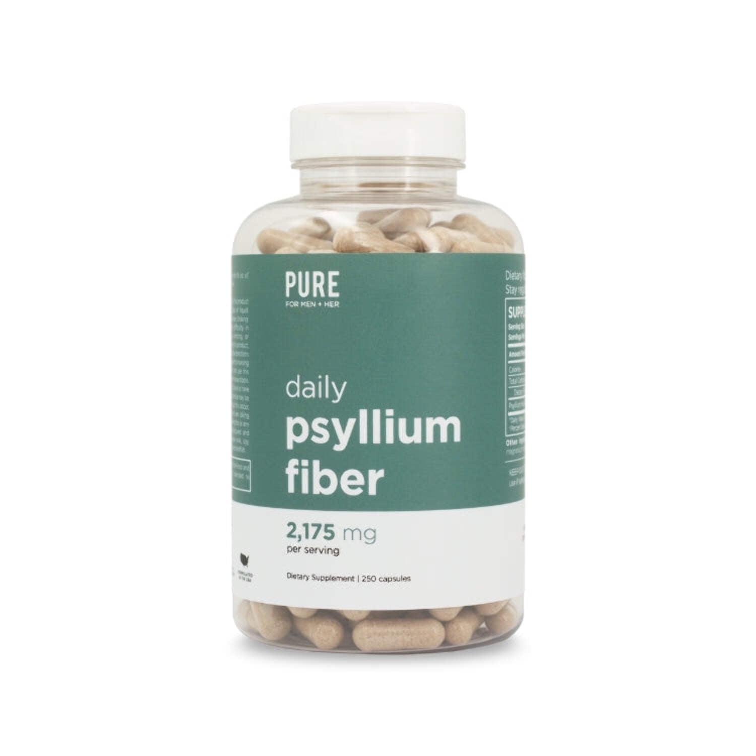 Brandclub - Pure for Men Daily Psyllium Husk Fiber Supplement Pure for ...