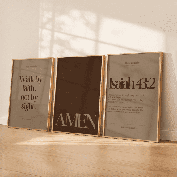 Daily Reminder Scripture Prints, Stretched Canvas - Walmart.com