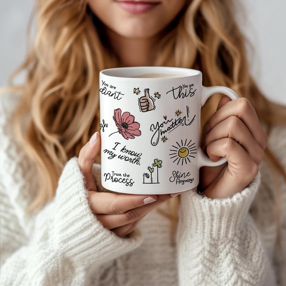 Daily Reminders Mug Coffee Mug Positive Affirmations Mug Gift ...