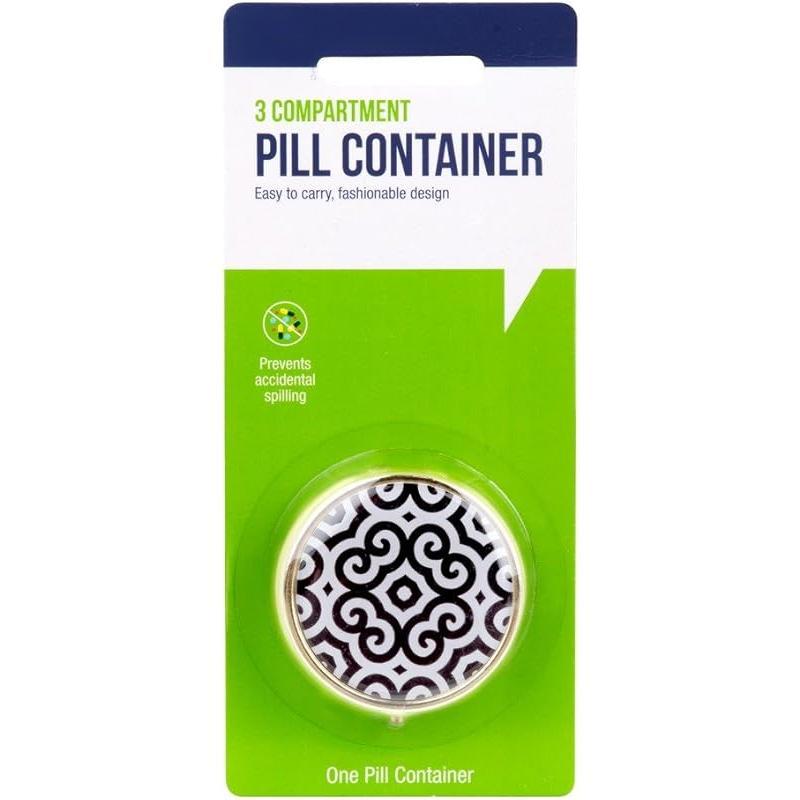 Daily Round, Portable On-The-Go Pocket Pharmacy, Pill Box, Organizer ...