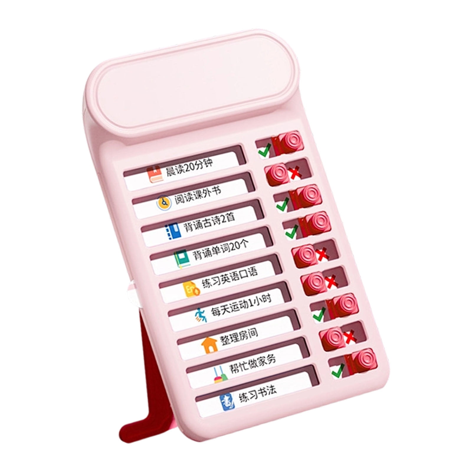 Daily Routine Chart Plastic Visual Schedule Board For Kids Toddler Time ...