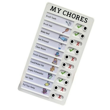 Daily Routine Chart Plastic Visual Schedule Board For Kids Toddler Time ...