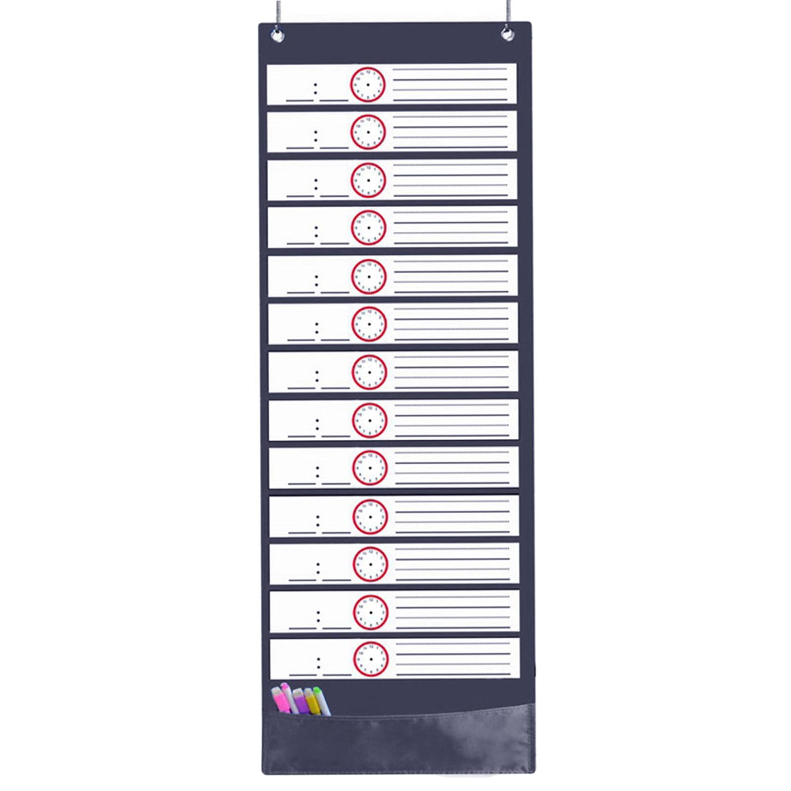 Daily Schedule Chart Over Door Mounted Wall Hanging - Walmart Business ...