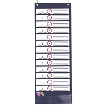 Daily Schedule Pocket Chart Standards Erasable - Walmart.com