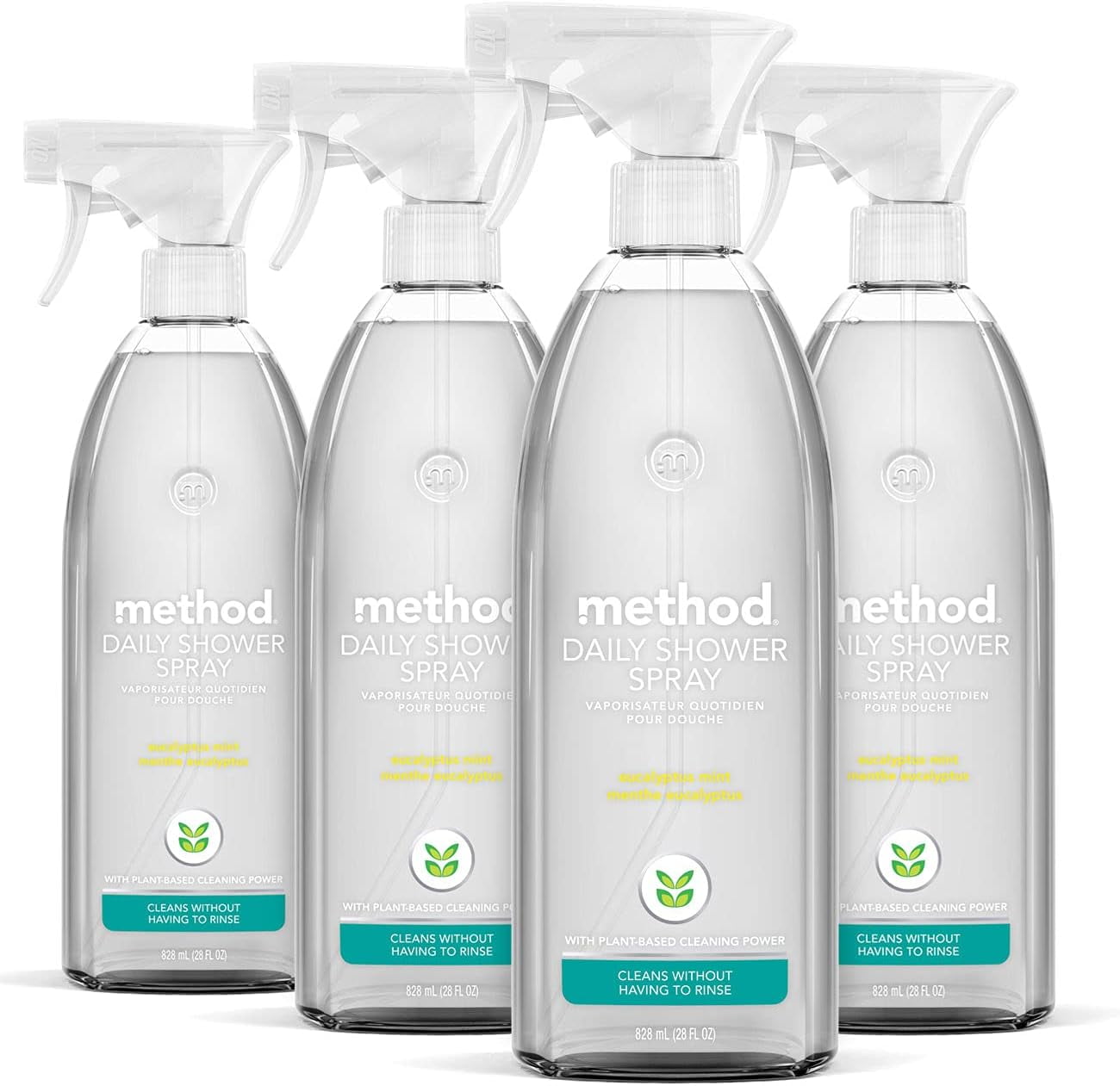 Daily Shower Cleaner Spray, & Spray and Walk Away, Eucalyptus Mint ...