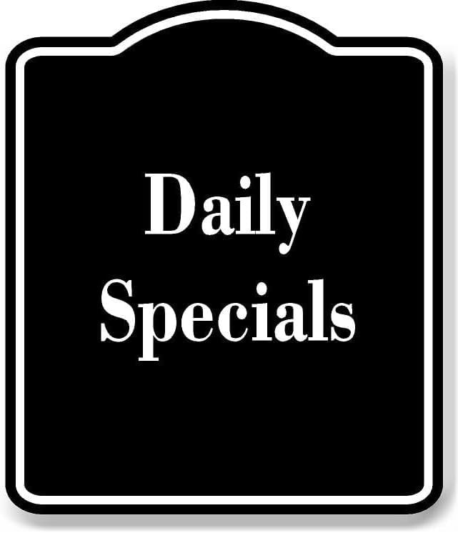 Daily Specials BLACK Aluminum Composite Sign 20''x24'' - Walmart.com