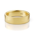 Daily Stackable Ring With Thick 18K Gold Plating on Silver | Yellow ...