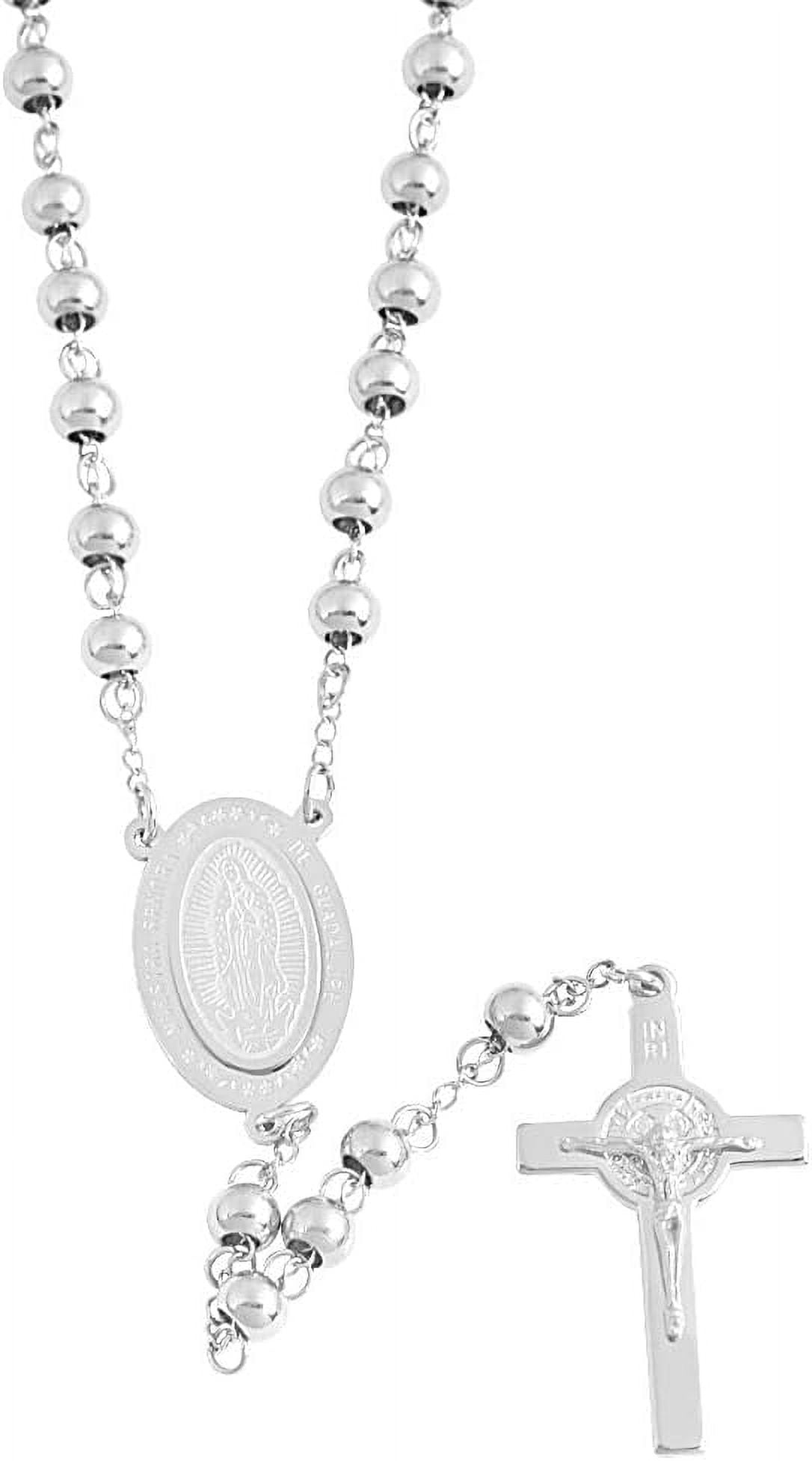 My Daily Styles - Rosary Necklace - Rosary Catholic for Men - Crucifix ...