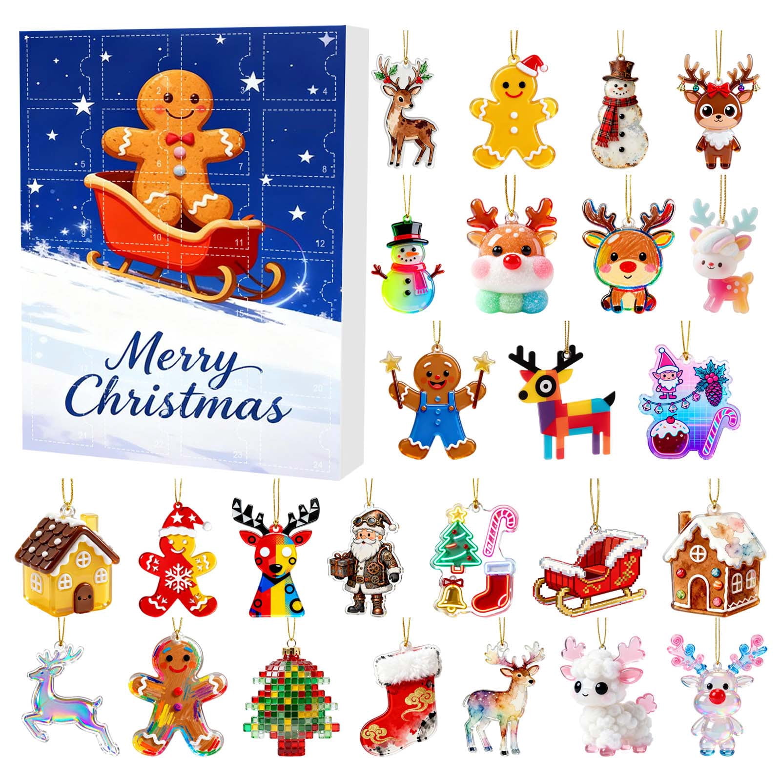 Daily Surprises Inside: Exclusive 2026 Gingerbread Man Christmas Advent ...