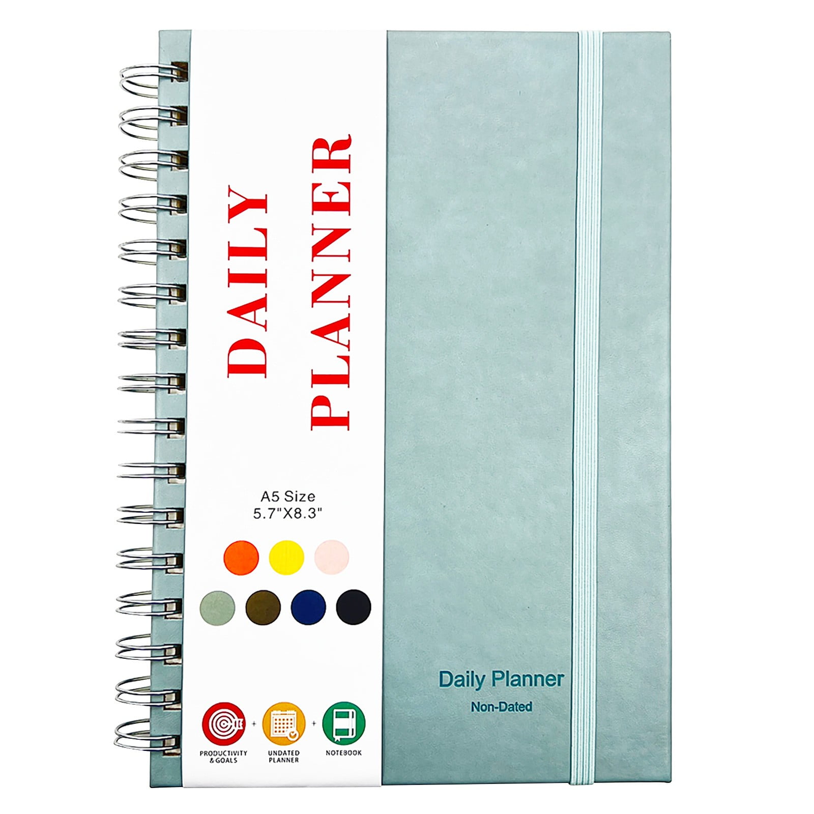 Daily Undated Planner with Hourly Schedules, Daily Organizer Notebooks ...